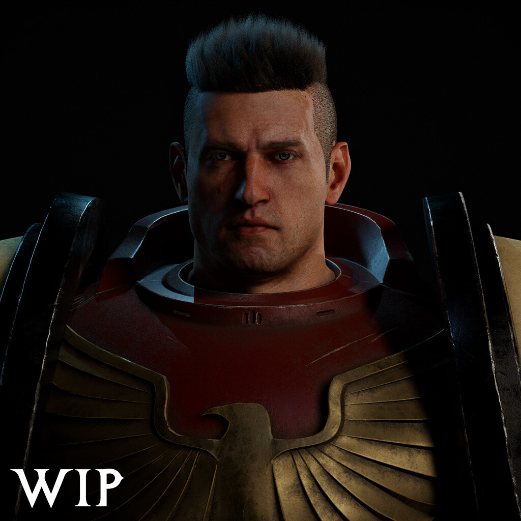 ArtStation - Warhammer: 40,000 Blood Raven Force Commander WIP