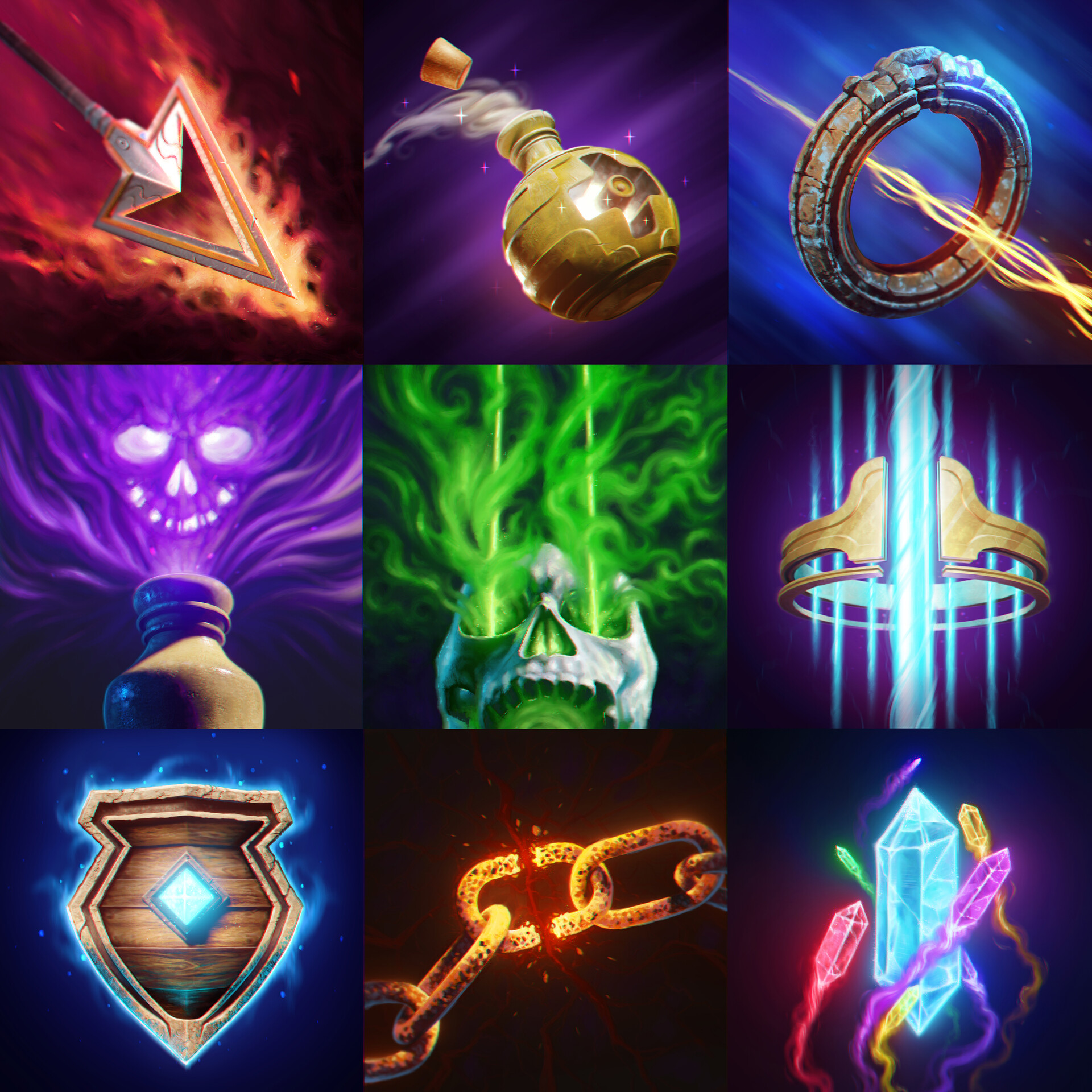 ArtStation - Fantasy Game Icons, Jose Millan