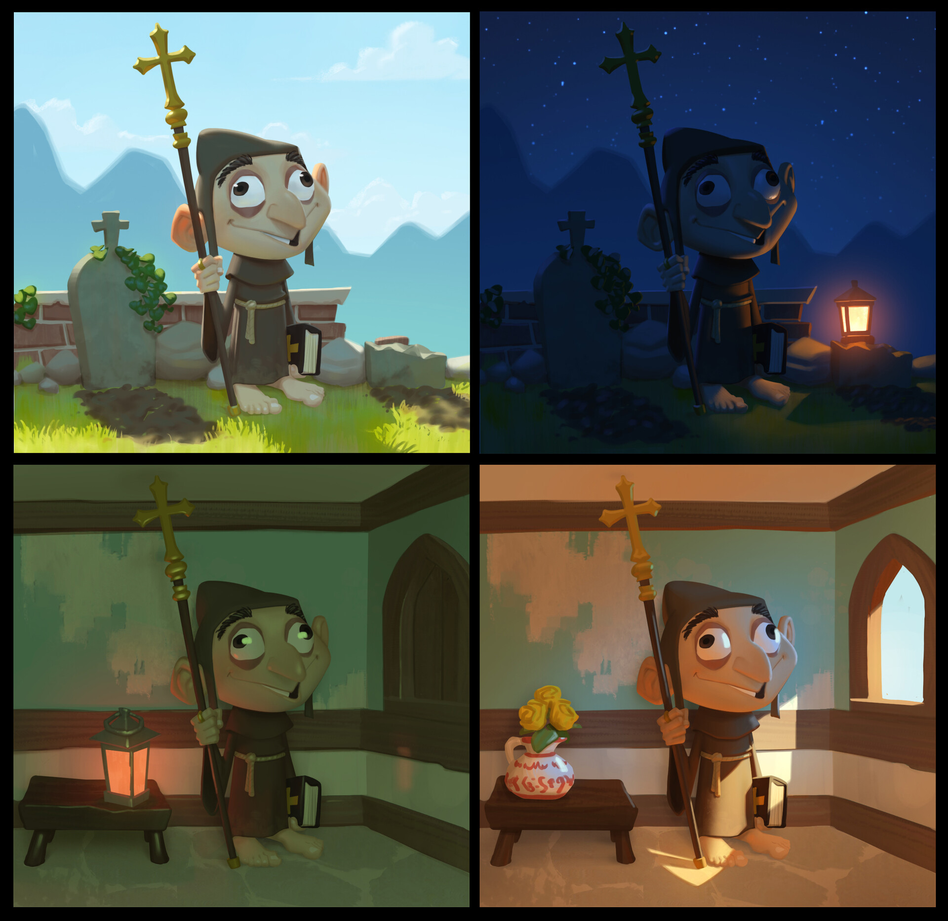 ArtStation - Samuel Smith Online class on lighting principles exercises