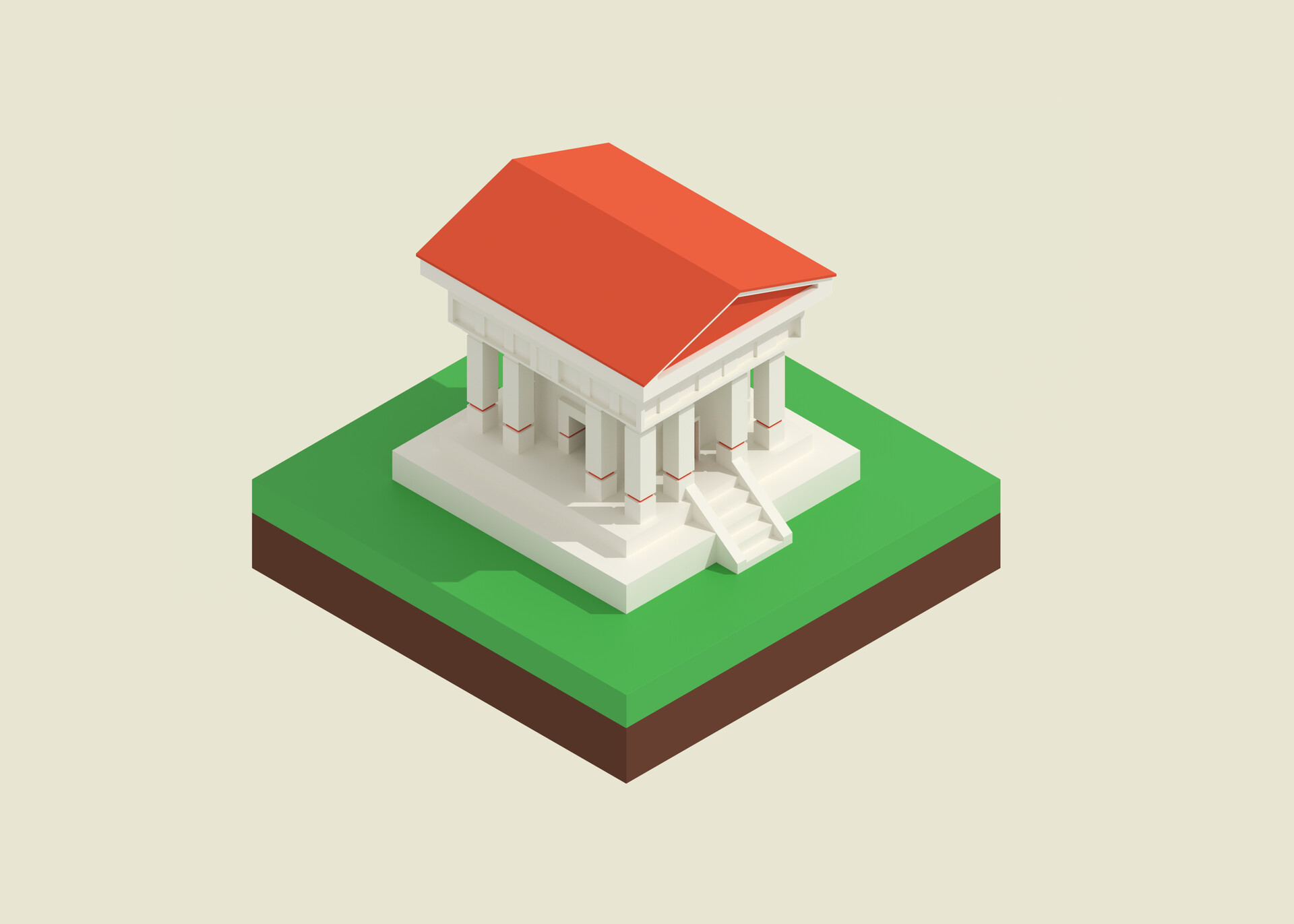 ArtStation - Isometric Temple