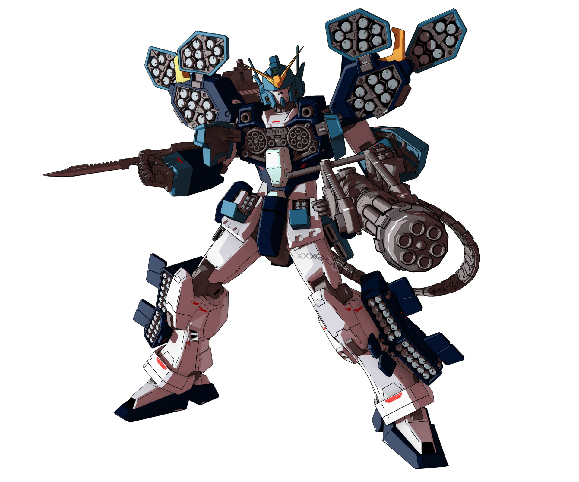 ArtStation - 3d gundam toon shading test animating