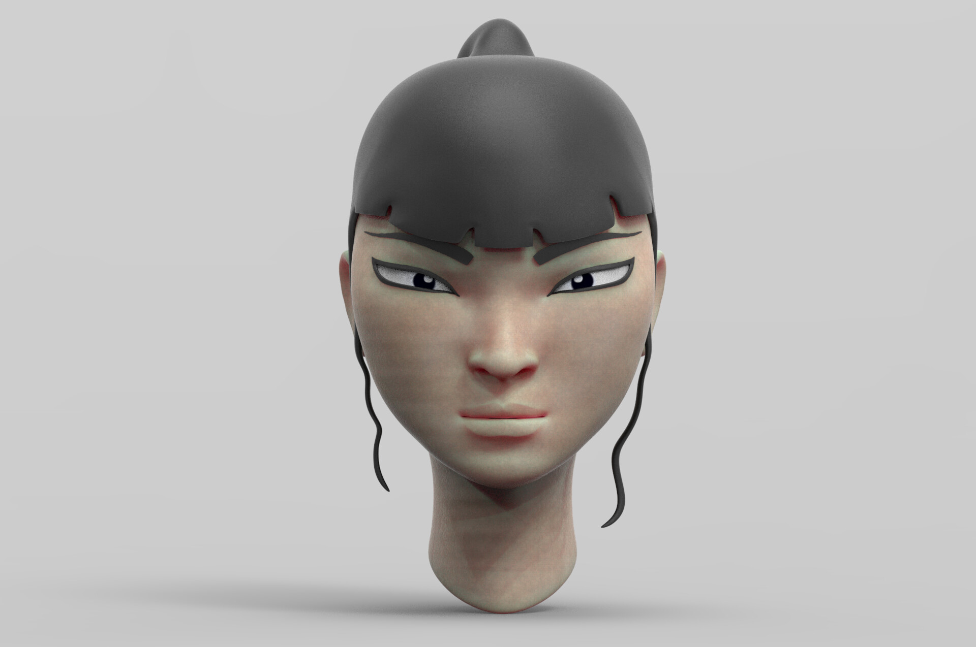 ArtStation - Chinese Head Cartoon 3D Model Print