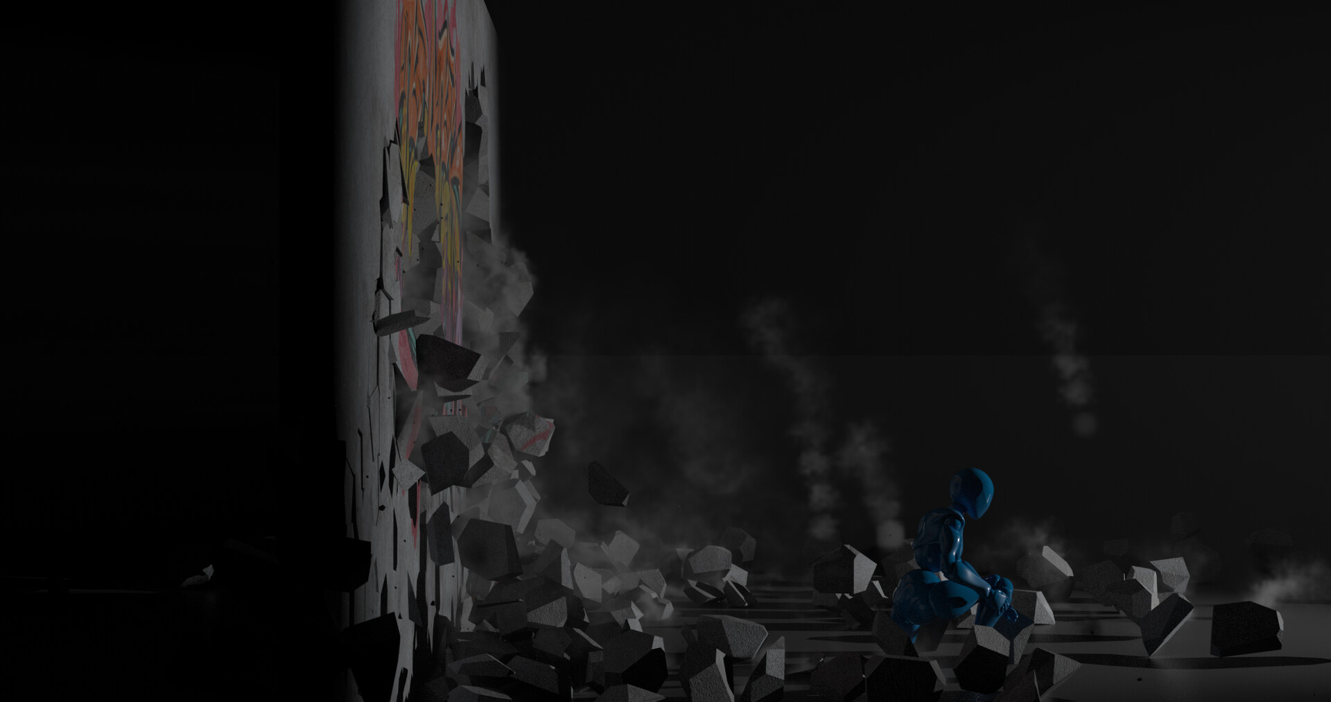 ArtStation - Destroyed Wall