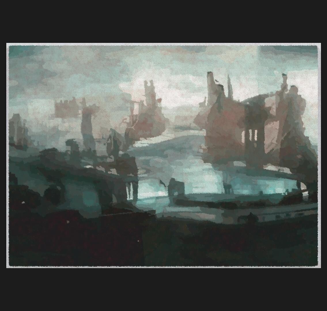 ArtStation - Dark world, sea docks