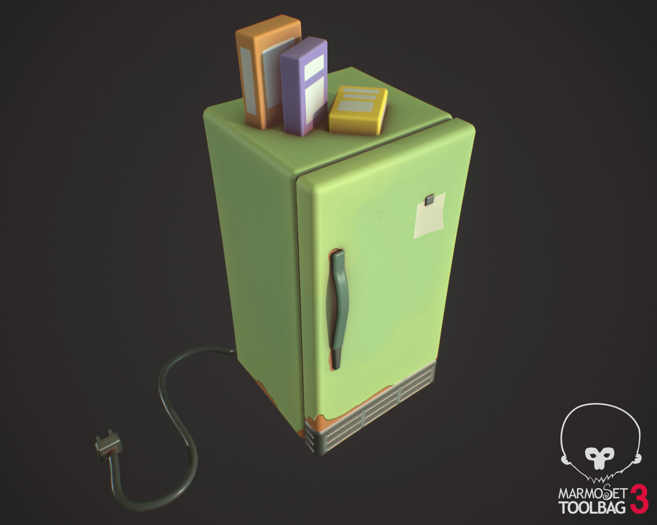 ArtStation - Stylized Fridge
