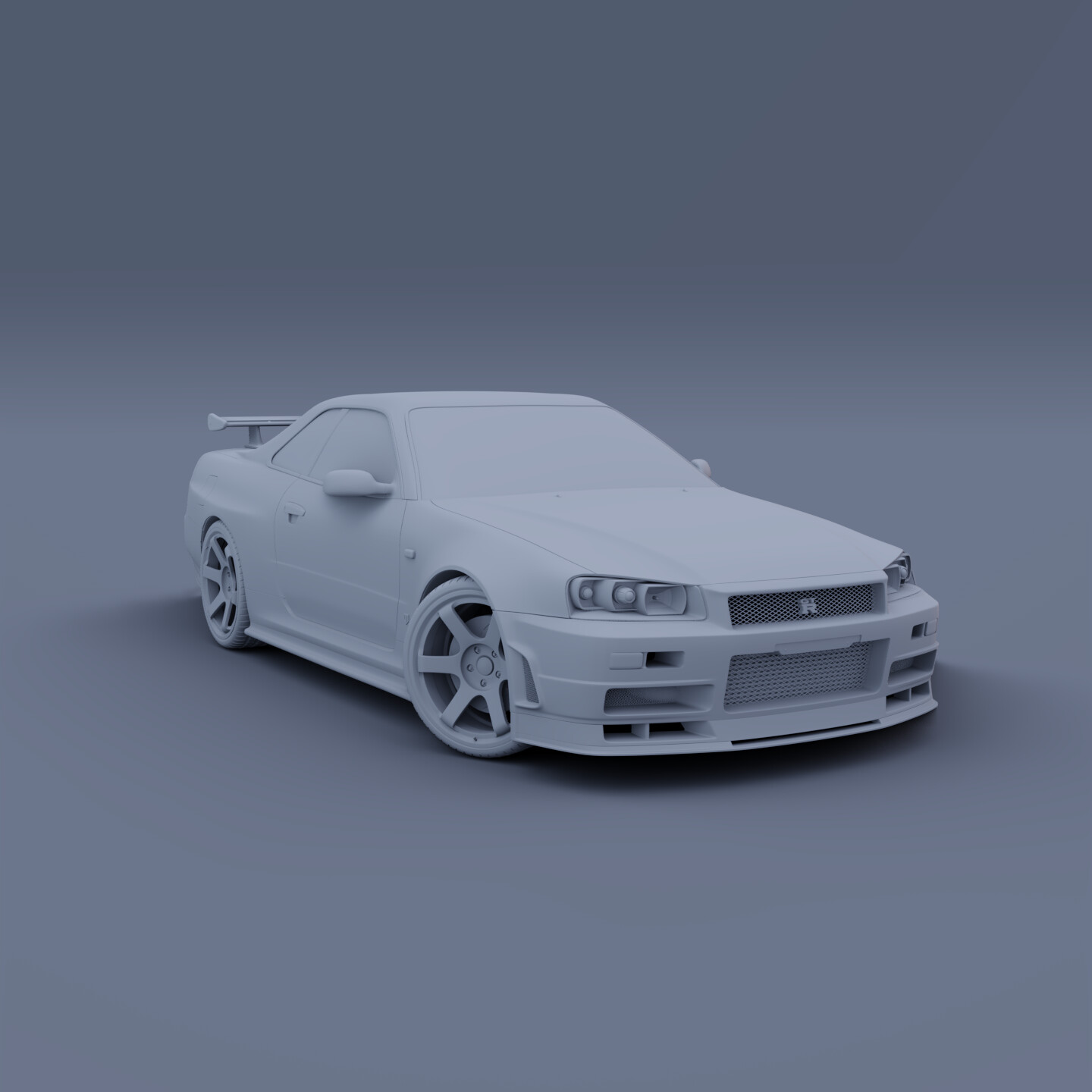 ArtStation - Nissan Skyline GT-R R34 | my dream