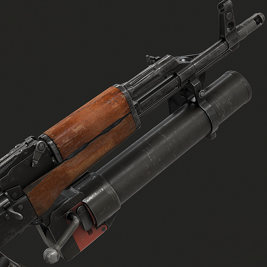 ArtStation - AKM with grenade launcher Wz 1983 Pallad