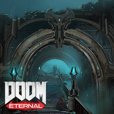 ArtStation - DOOM Eternal - Sentinel Prime Bridge Elevator