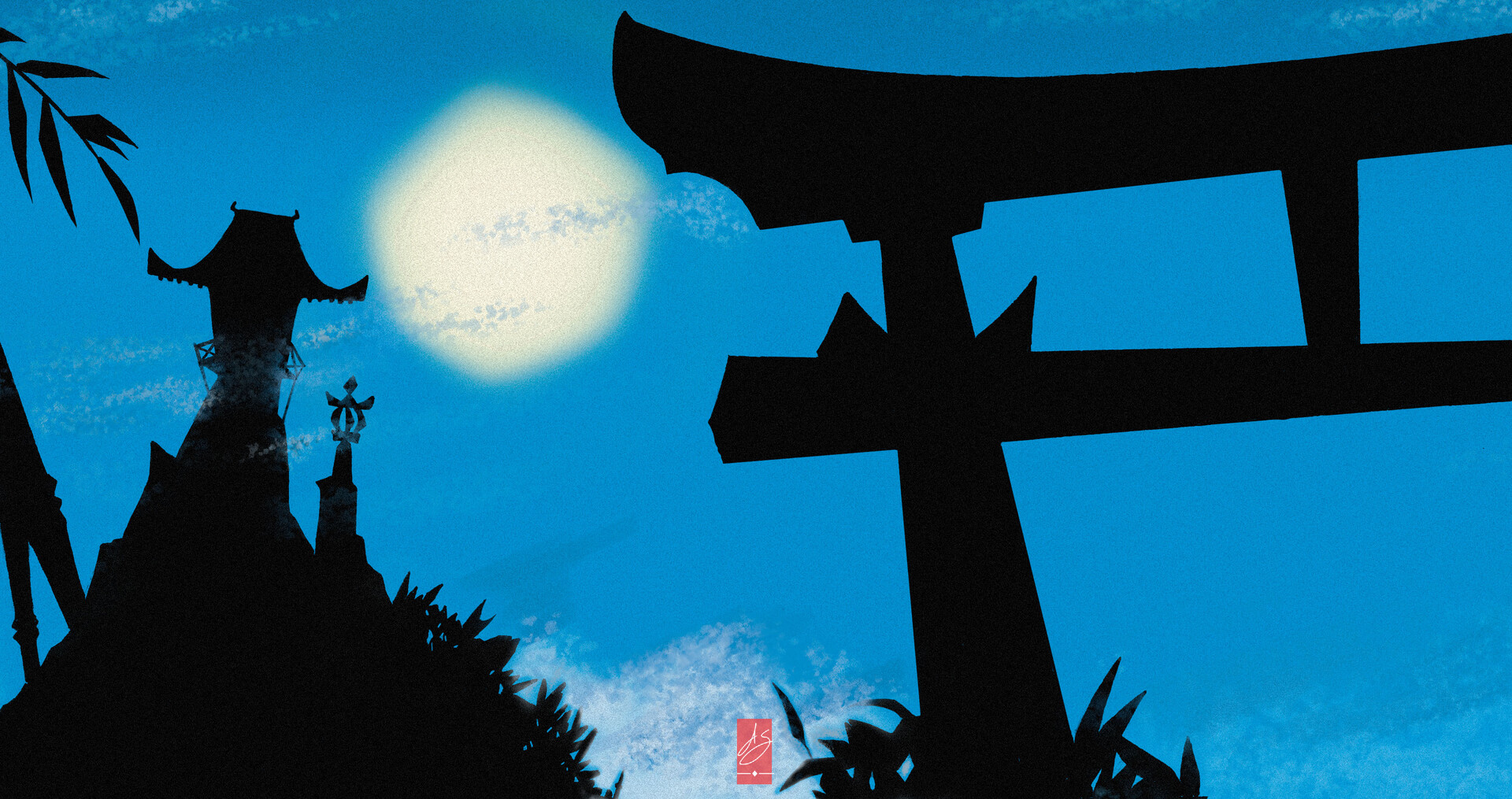 ArtStation - Japanese cartoon background