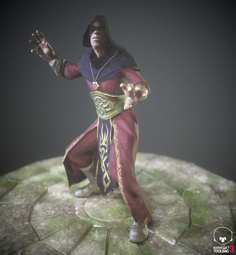 ArtStation - Mage low poly