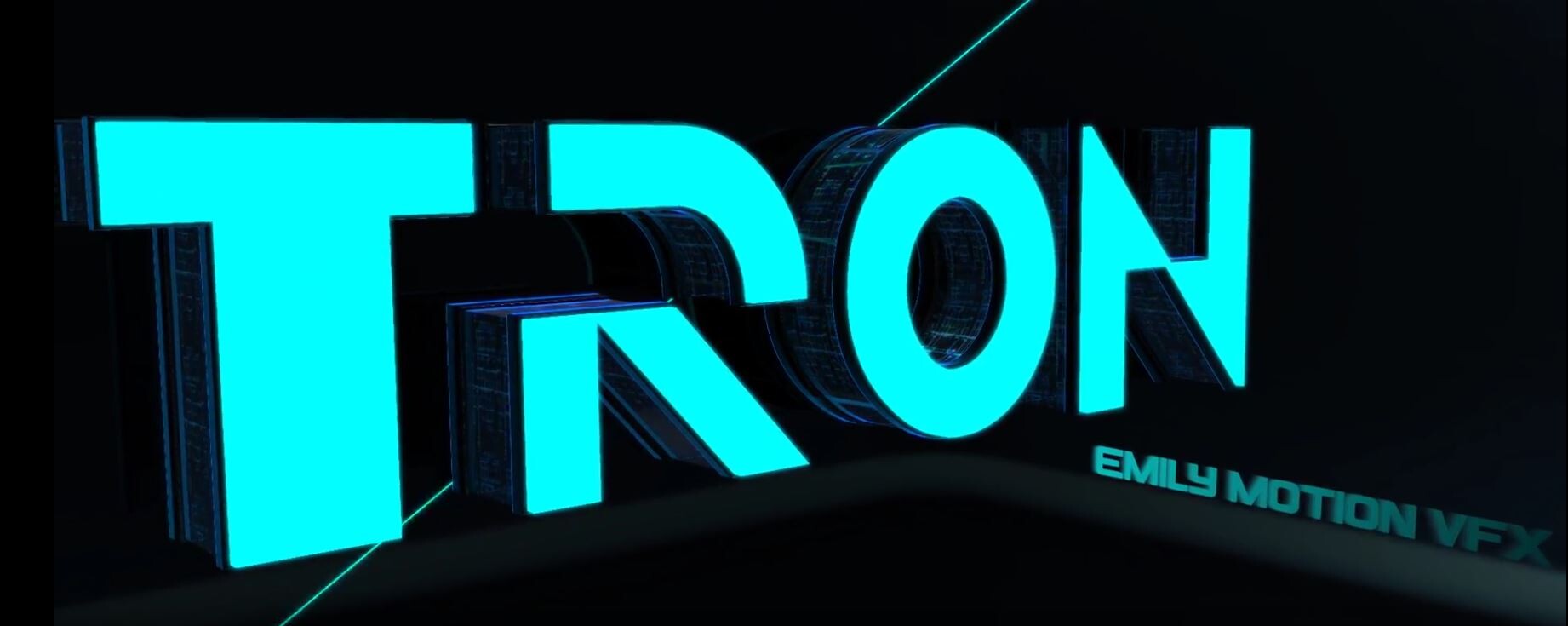 ArtStation - Tron Legacy Title type