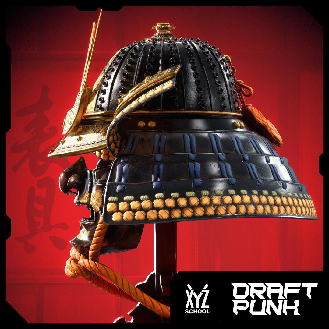 ArtStation - Samurai Helm / Kabuto (Realtime) / Samurai Helm / Kabuto ...