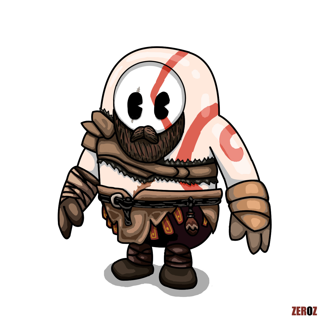 ArtStation - Kratos in Fall Guys