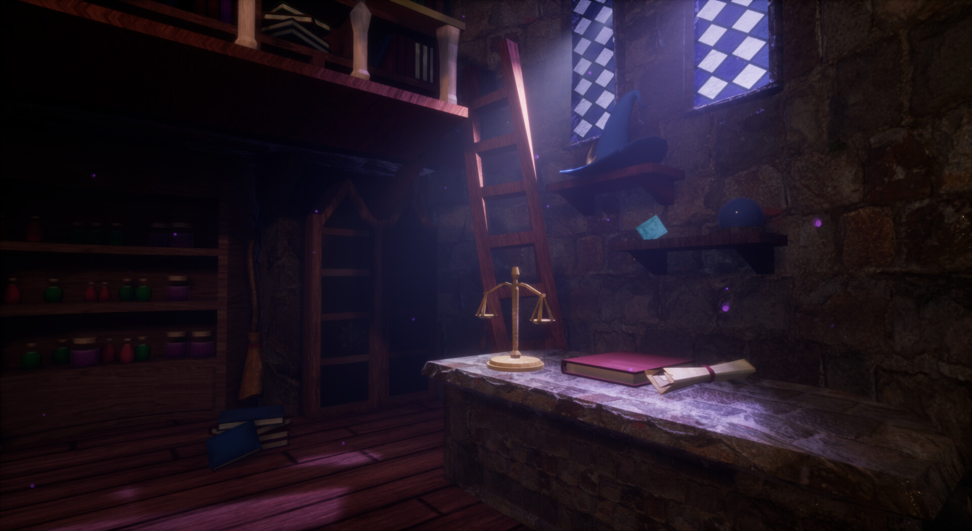 ArtStation - Magic Shop Diorama