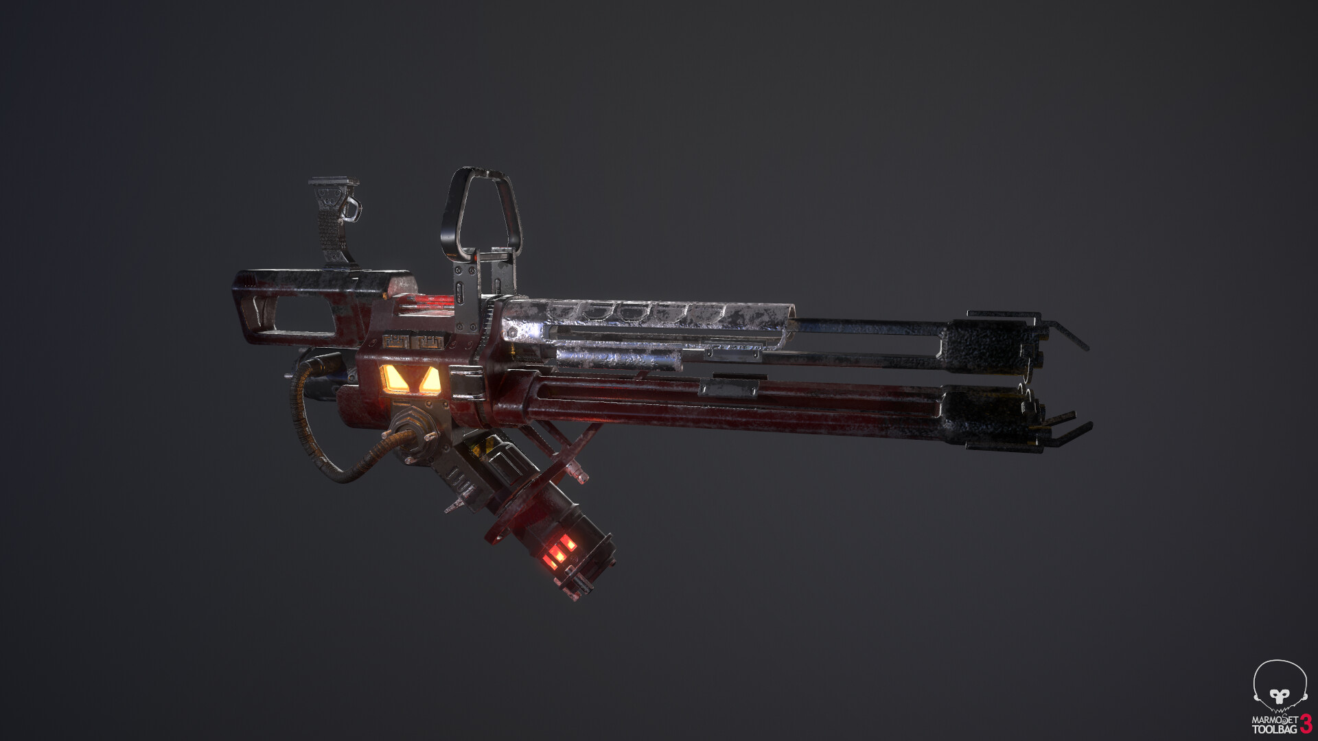 ArtStation - Sci-fi Flamethrower