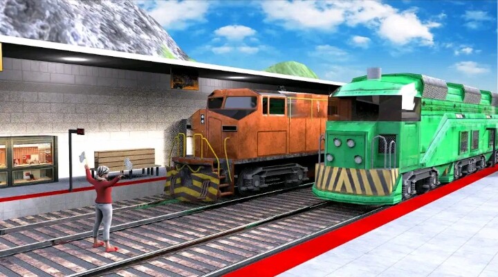 ArtStation - 3D Train Racing Simulator