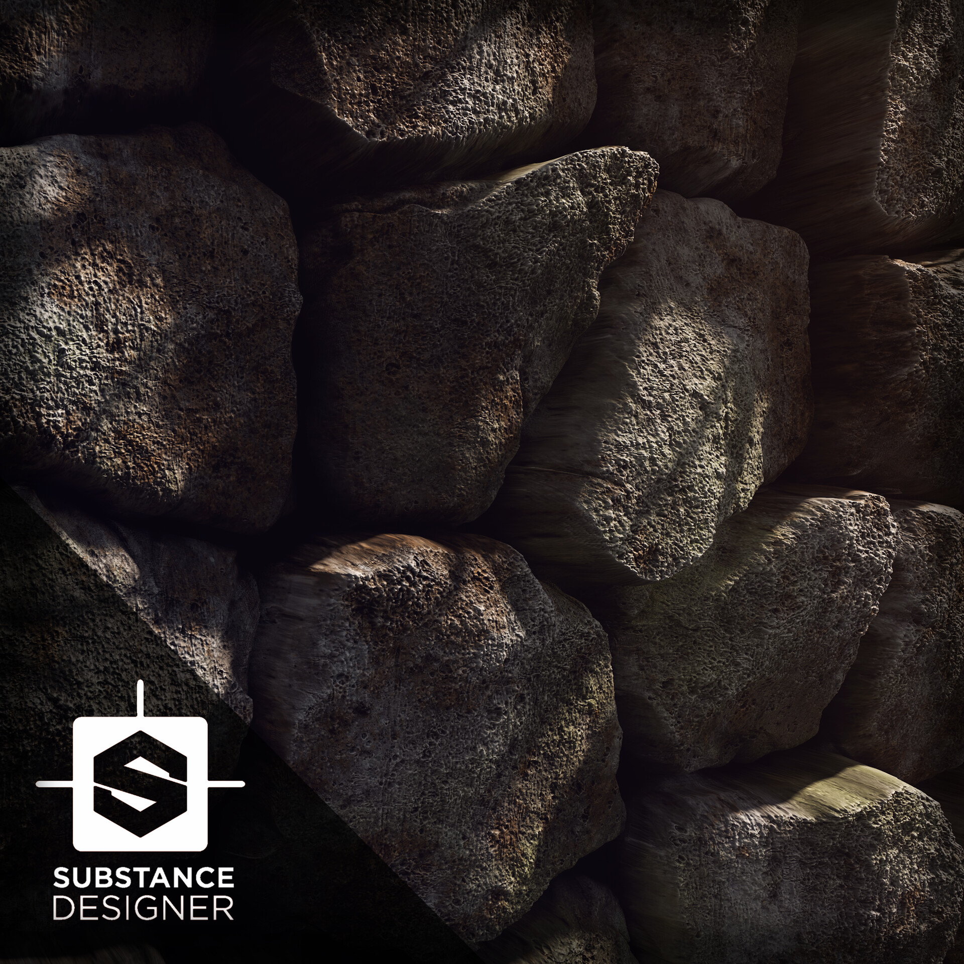 ArtStation - Procedural Stone Wall