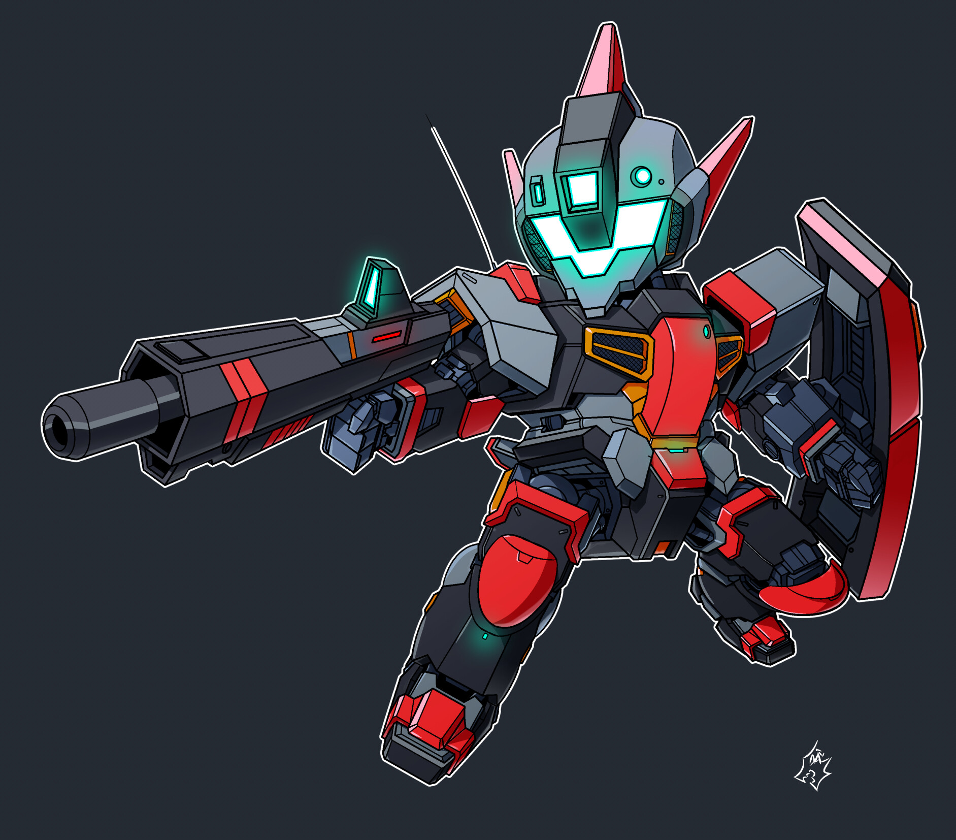 ArtStation - How I make colored Mecha