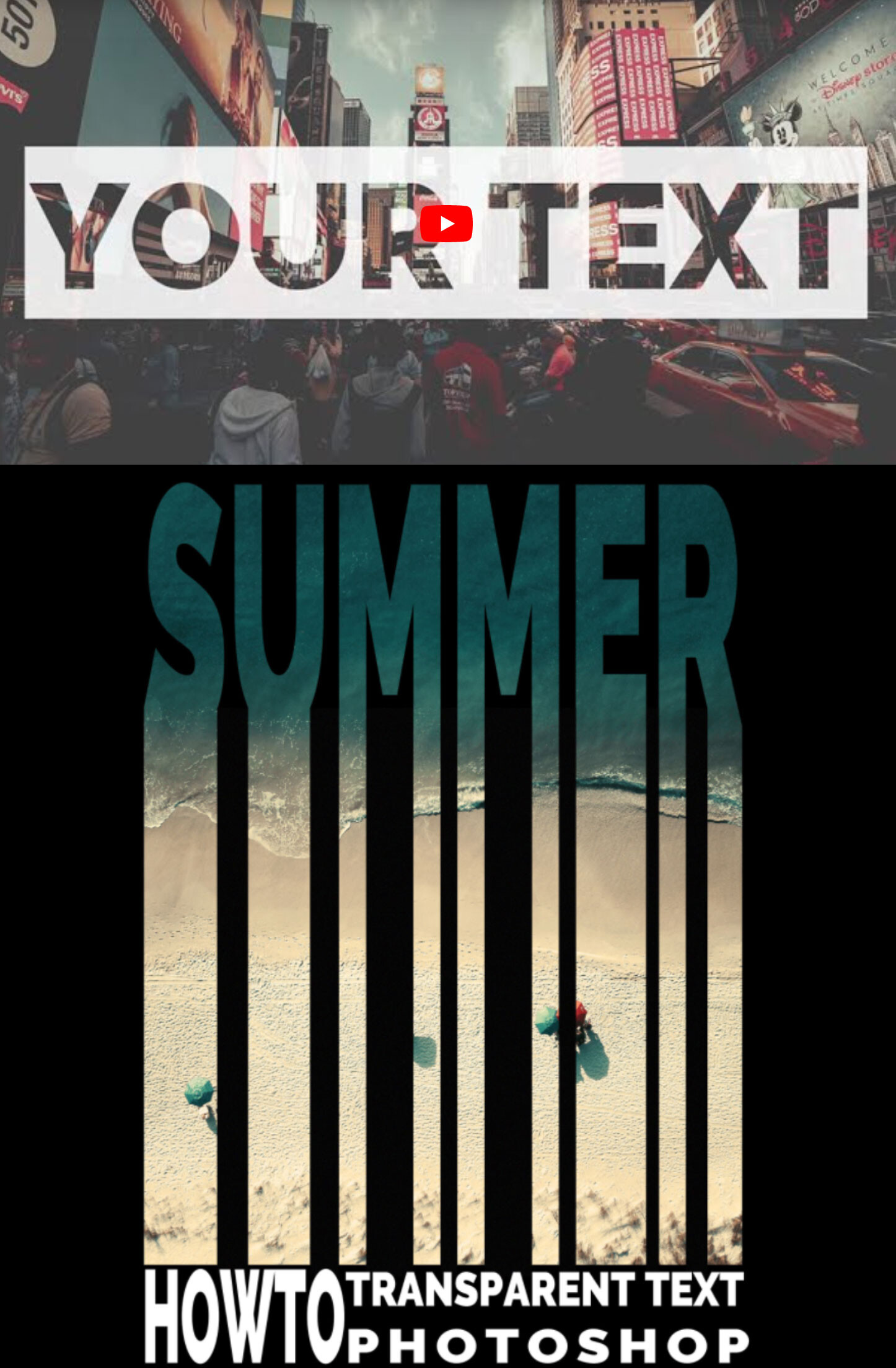 ArtStation - How To Make Transparent Text In Photoshop