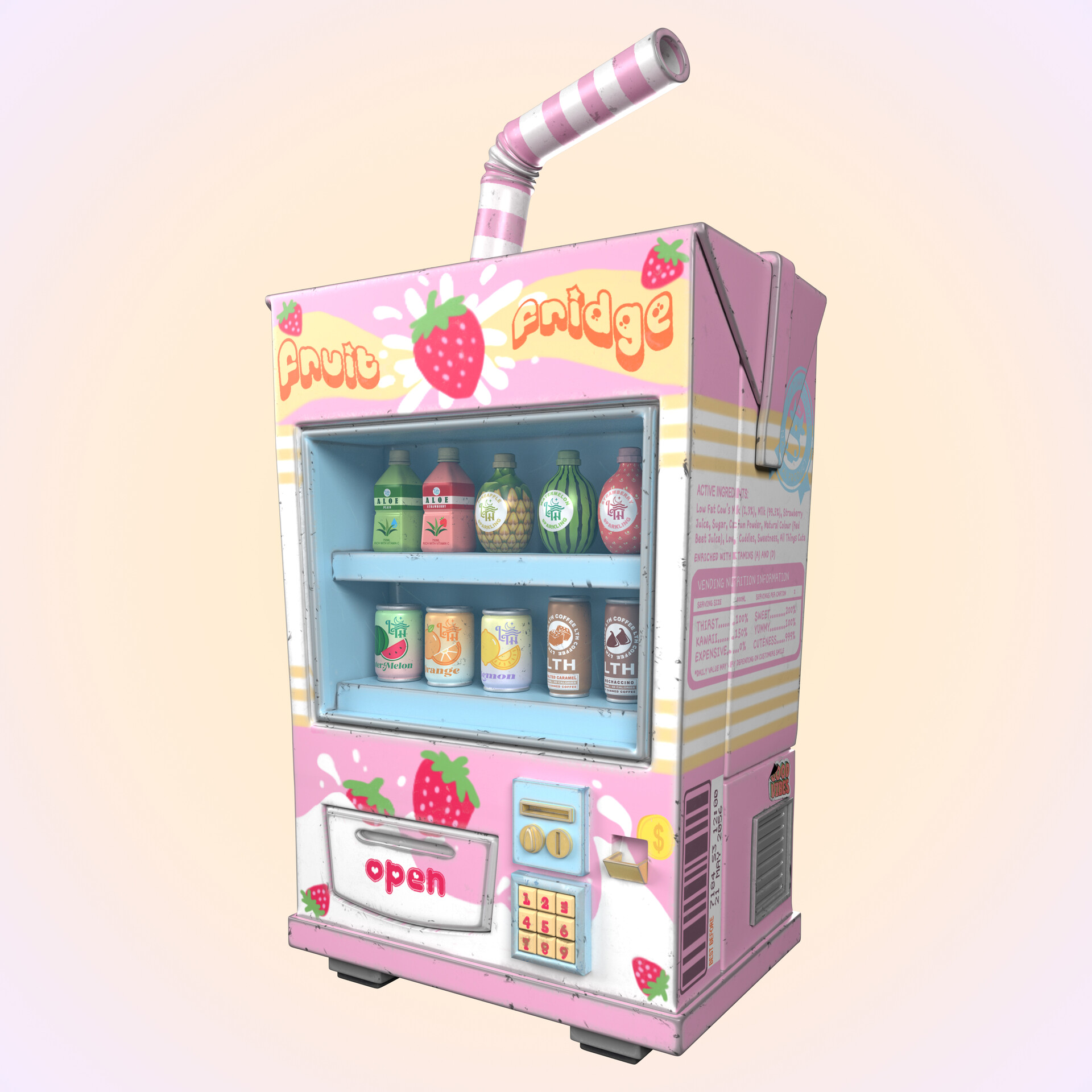 ArtStation - Cute Stylized Vending Machine