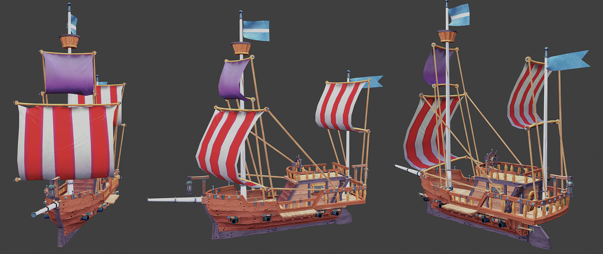 ArtStation - Stylized ship