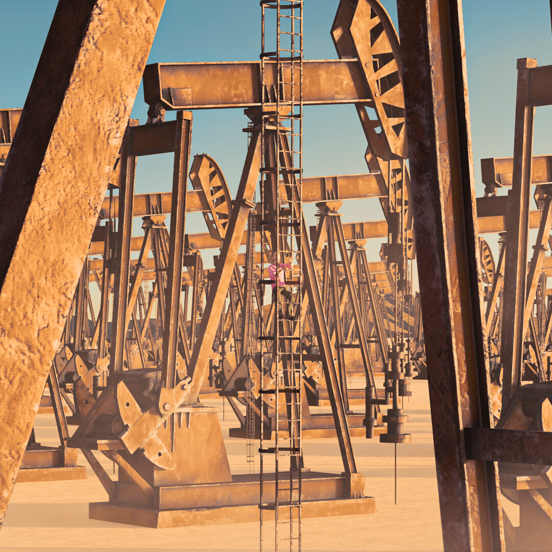 ArtStation - Stephen goes for McDonald's in Drilling Inc. District 6 ...