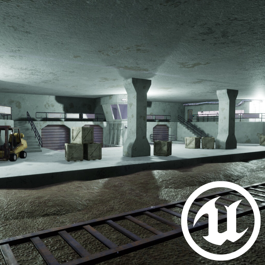 Zi Wang - [MISC] UE4: Industrial Metro Station
