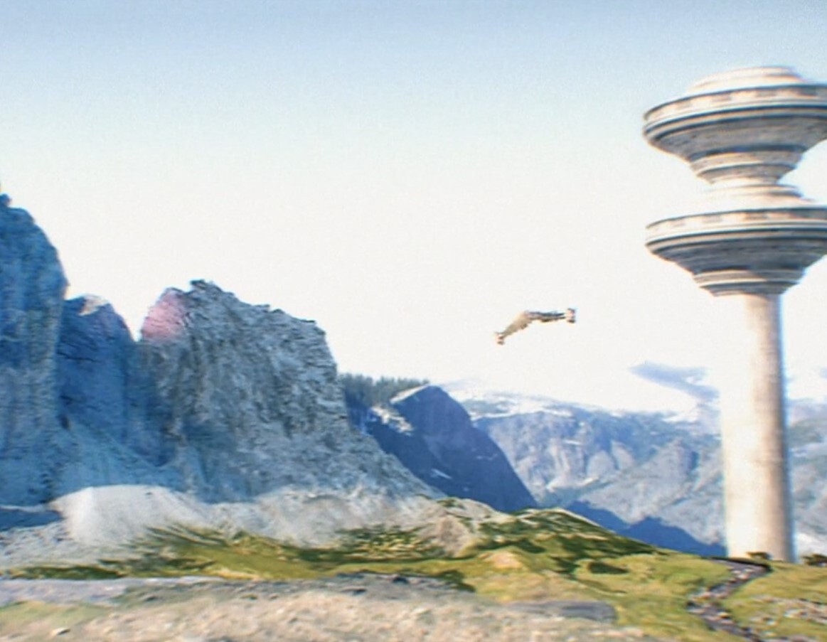 ArtStation - "a shot from future" - 3D-2D MattPaint environment animation