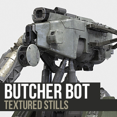 ArtStation - The Butcher Bot - textured