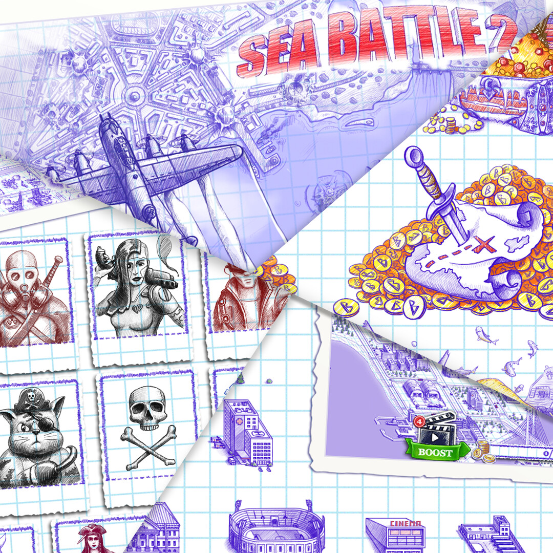 ArtStation - Sea battle 2 game (2018-2020)