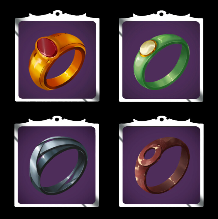 ArtStation - RPG icon pack (jewerly)