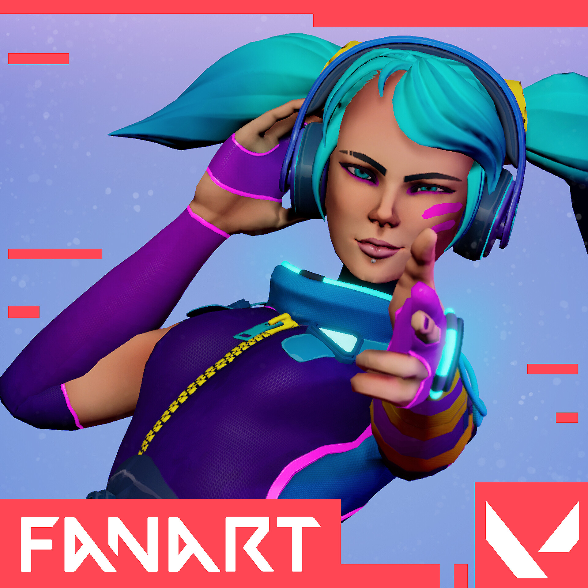 ArtStation - Echo - Valorant Character Fanart