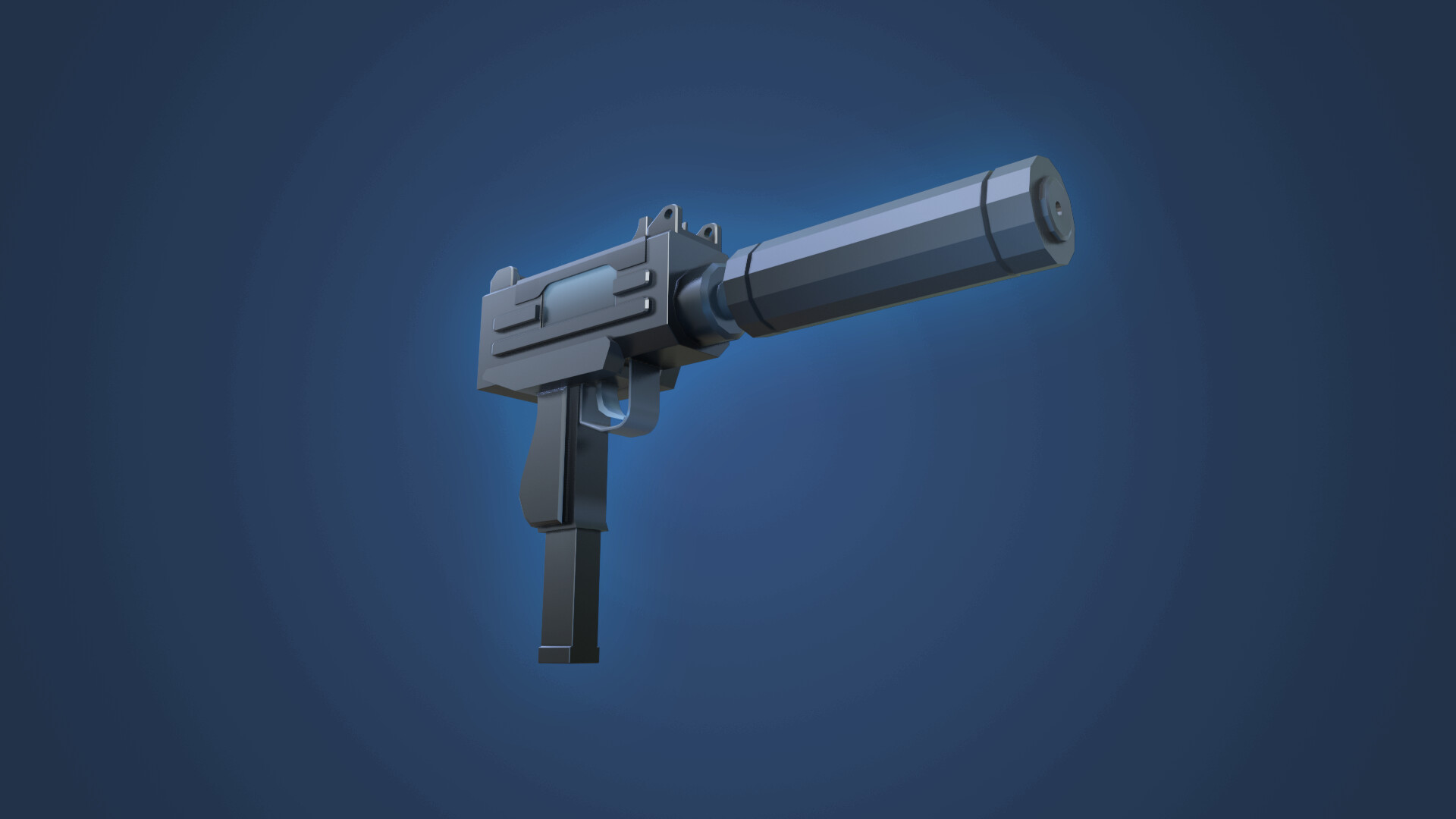 ArtStation - Low Poly Uzi