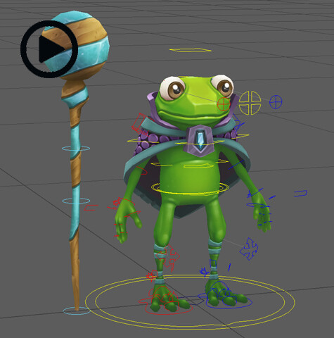 ArtStation - Bipedal Frog Character Rig Demo