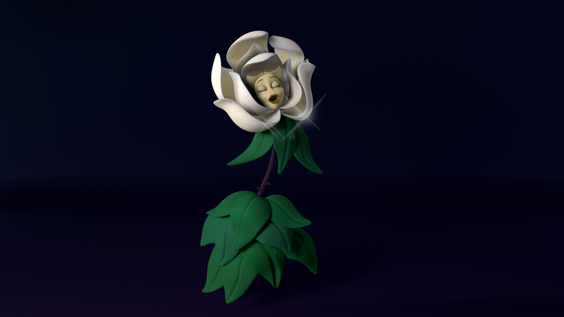 ArtStation - BLOOM Sculptober 2020 Alice in Wonderland White Rose 'The ...