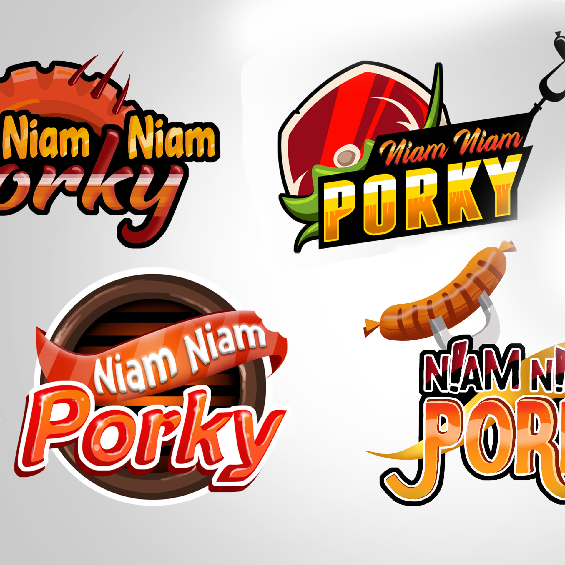 ArtStation - Logo Niam Niam Porky