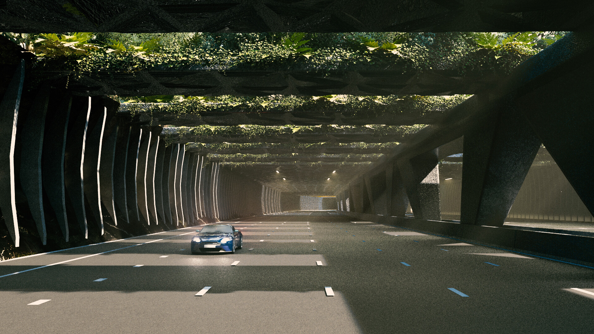 ArtStation - WIP Highway scene