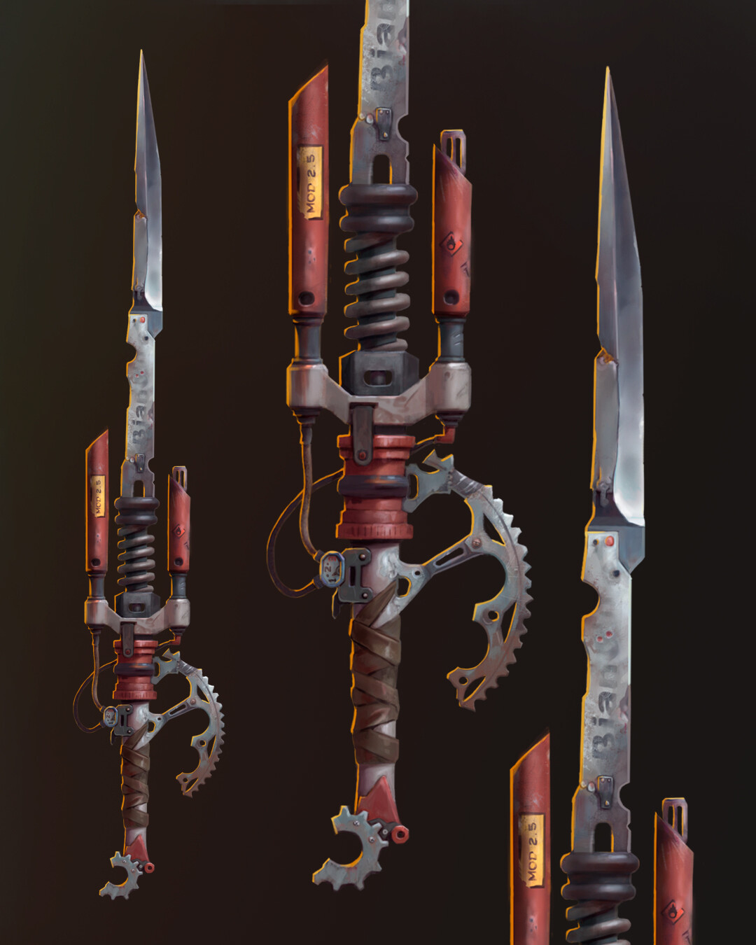 ArtStation - Post-apocalyptic bicycle sword