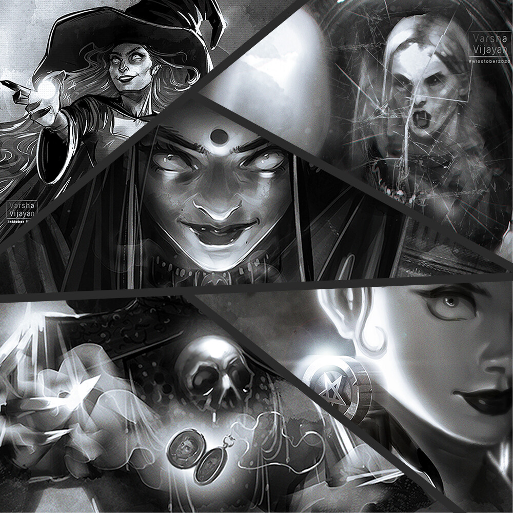 ArtStation - October Drawings - Part One (inktober alternative)