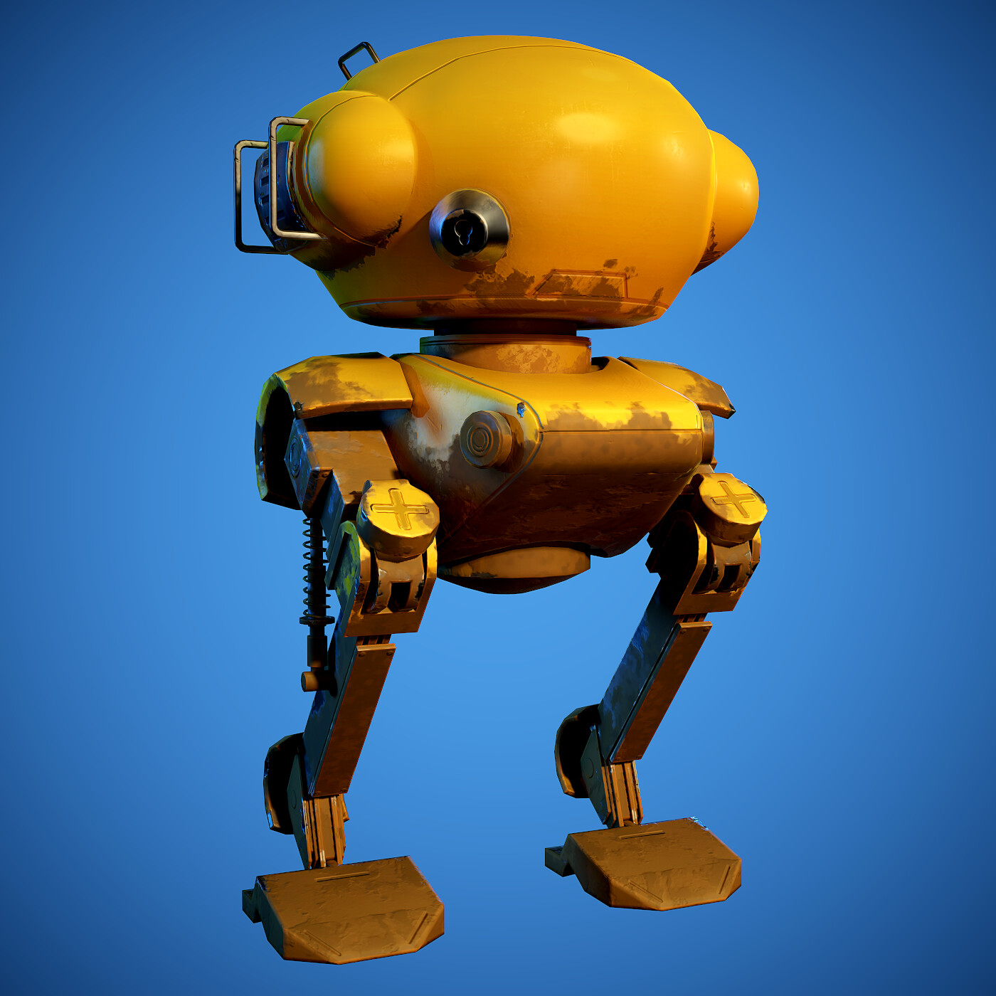 ArtStation - Biped Recon Mech, Gabriel Garga