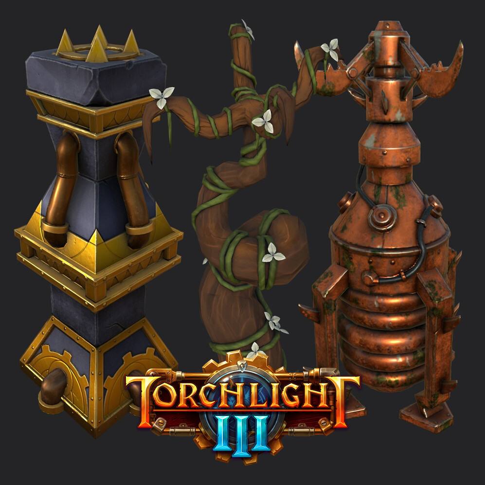 ArtStation - Torchlight 3 Shrine Props