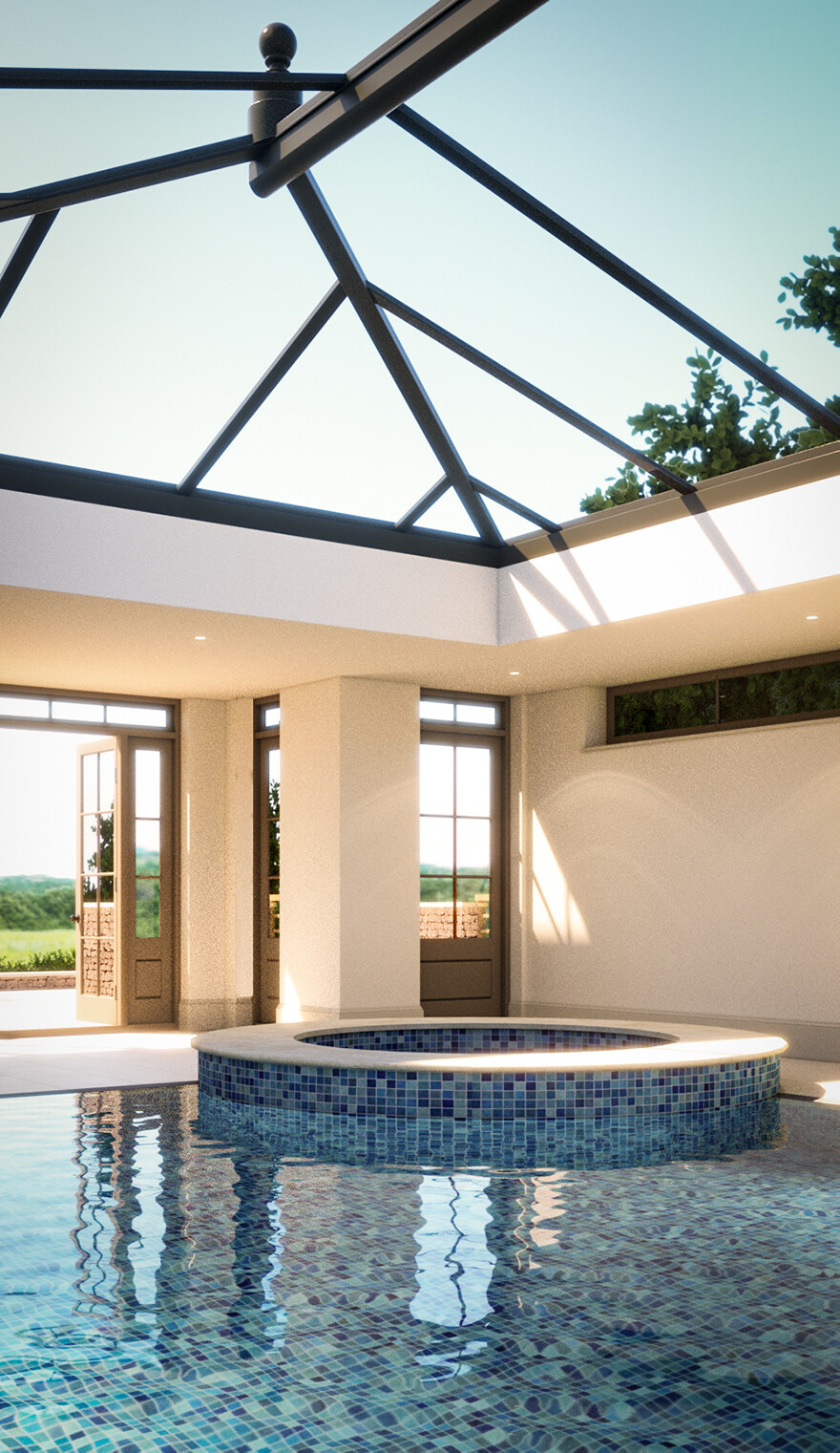 ArtStation - Pool Room and Hard Landscaping