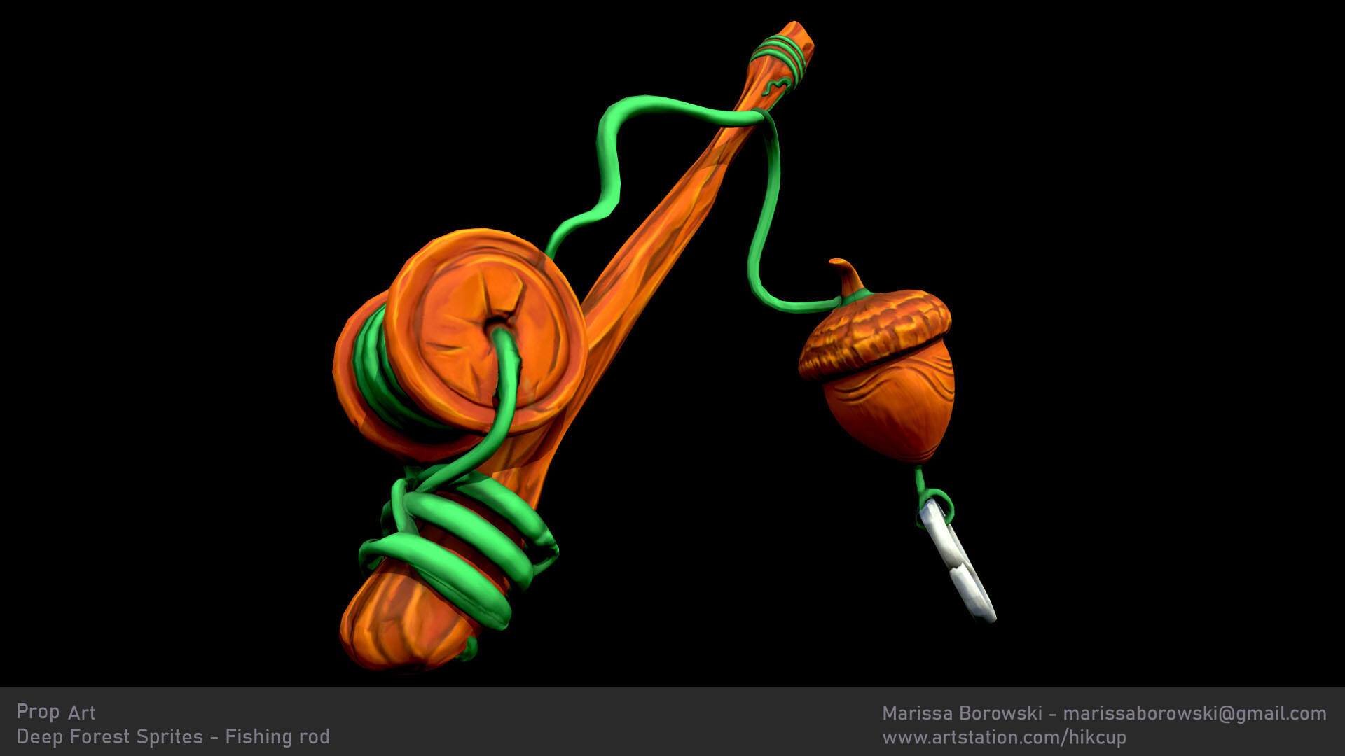 ArtStation - Forest Sprites: Fishing Rod Prop