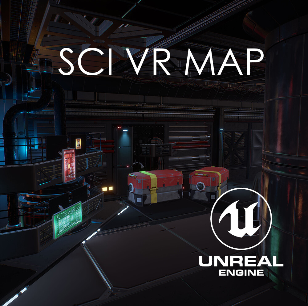 ArtStation - VR- SFI - FPS MAP | Blockout | Level Design | Unreal Engine
