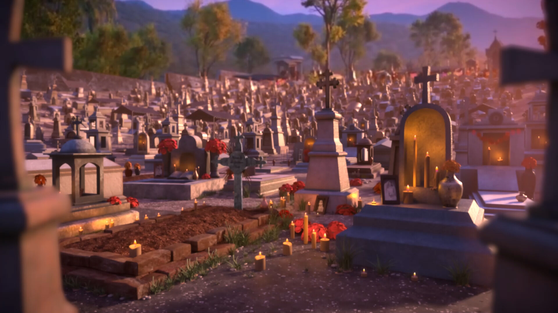 ArtStation - Cartoon Cemetery - SUNSET