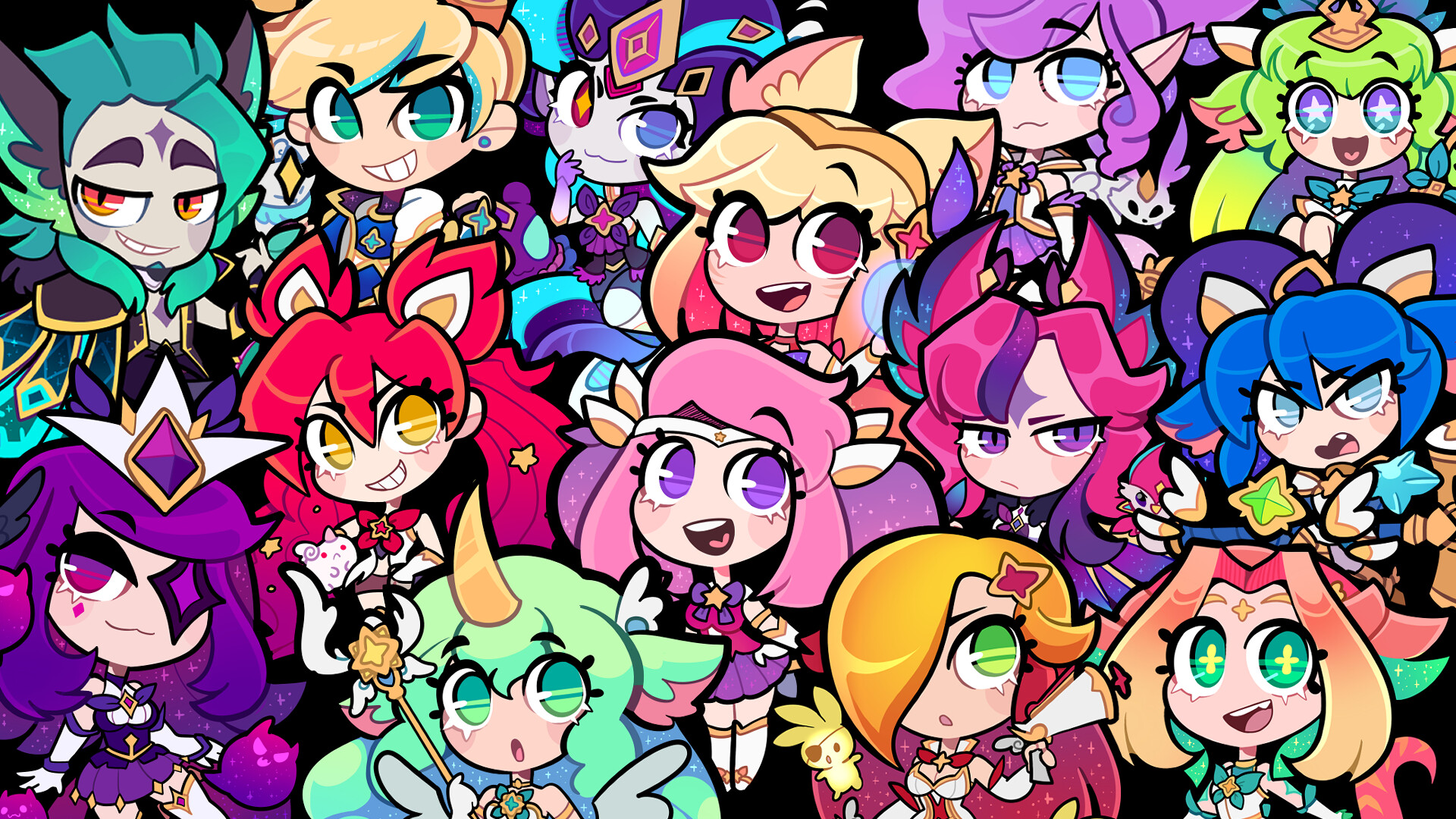 ArtStation - Star Guardians (Whole chibi set)