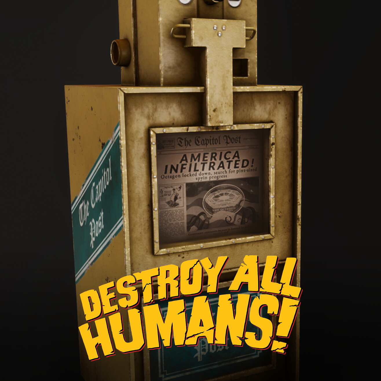 ArtStation - Newspaper Vending Machine