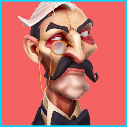 ArtStation - Butler Caricature Sculpt