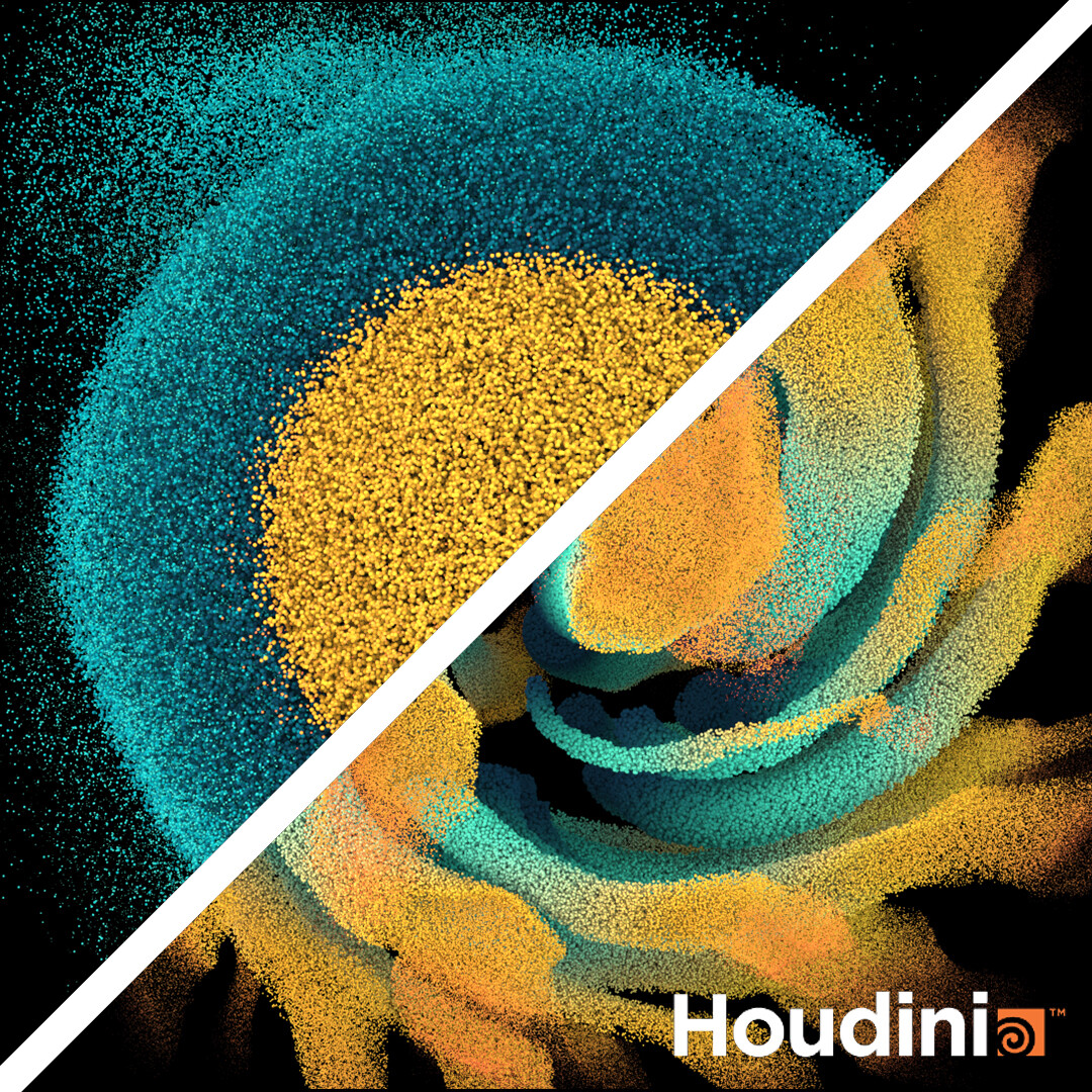 ArtStation - Houdini particle spheres