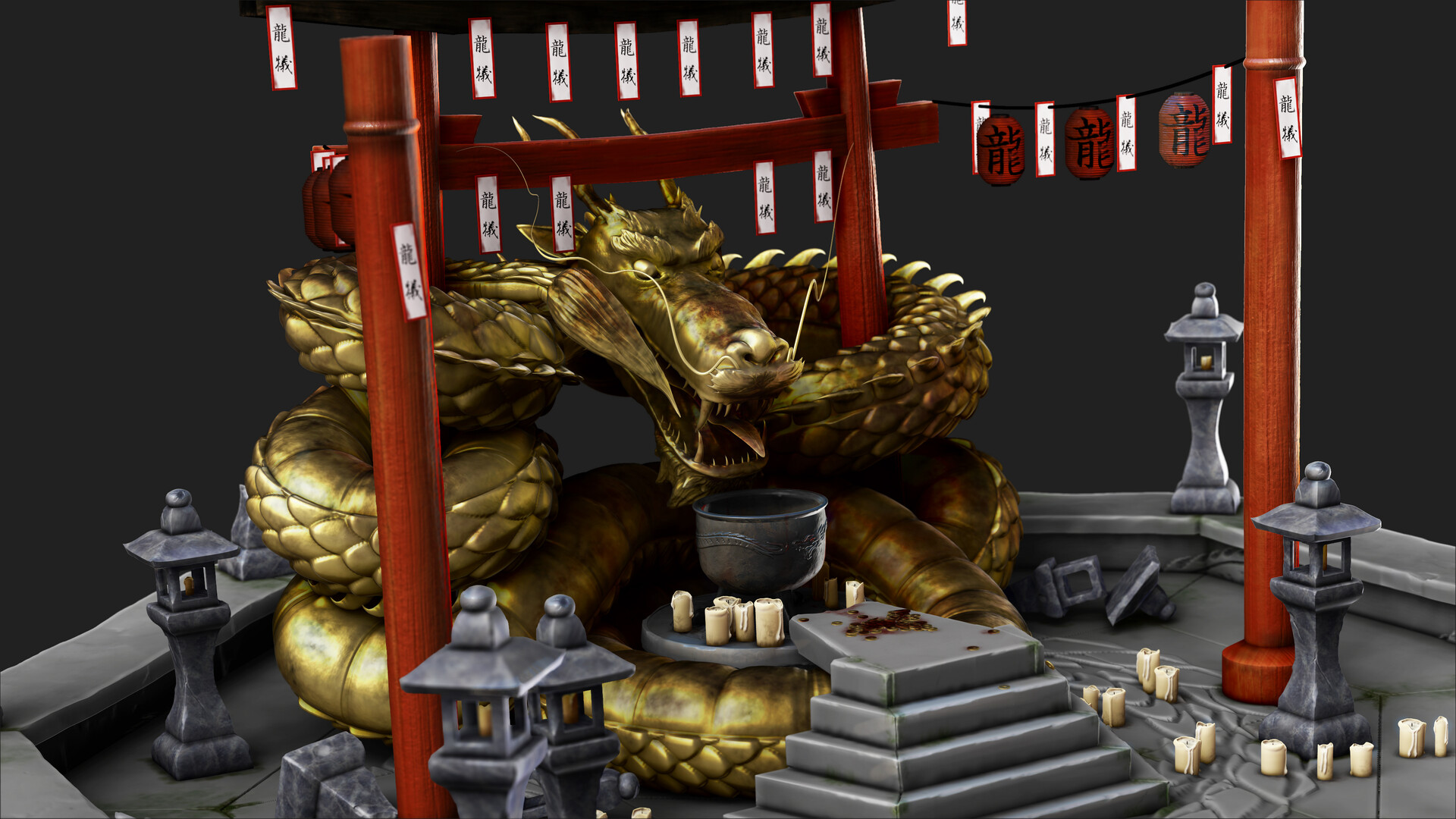 ArtStation - Dragon Shrine